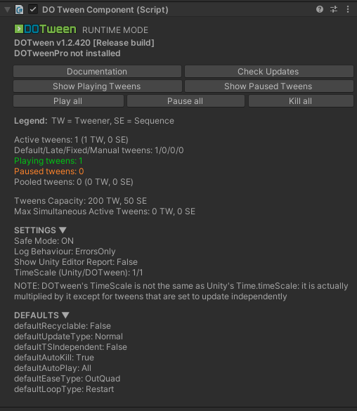 Scene loading causes strange tween behaviour · Issue #503 · Demigiant/dotween · GitHub
