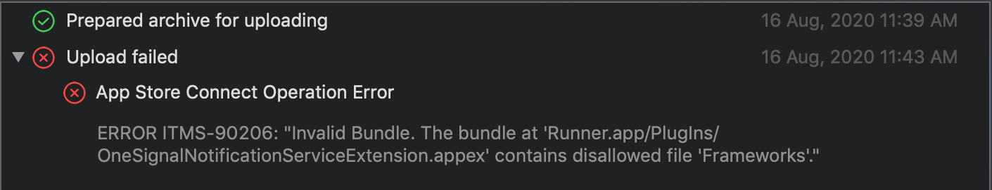 Can no longer distribute app with Validation Error "Found an unexpected Mach-O header code ...