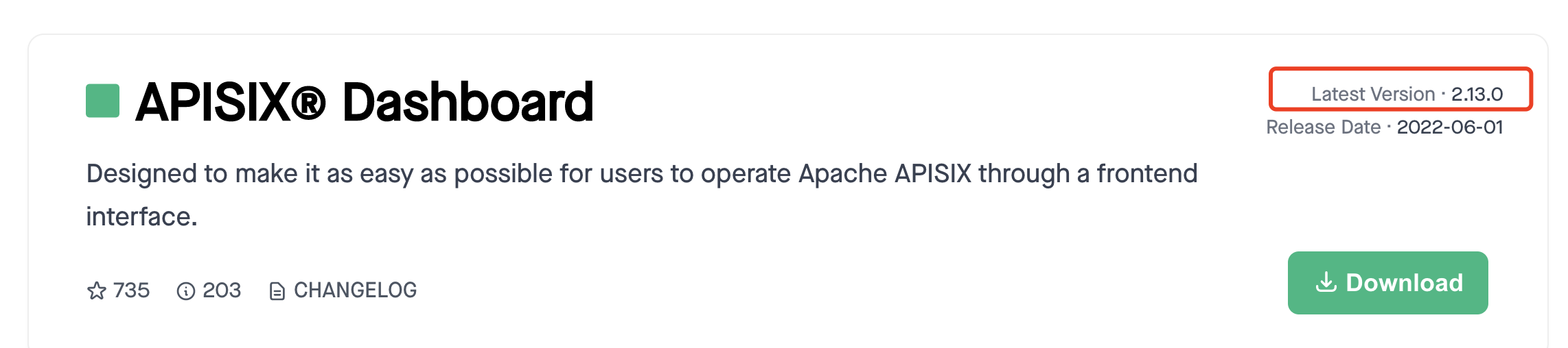 [Site][UI]: the version of the dashboard on the Download page is not updated · Issue #1447 ...