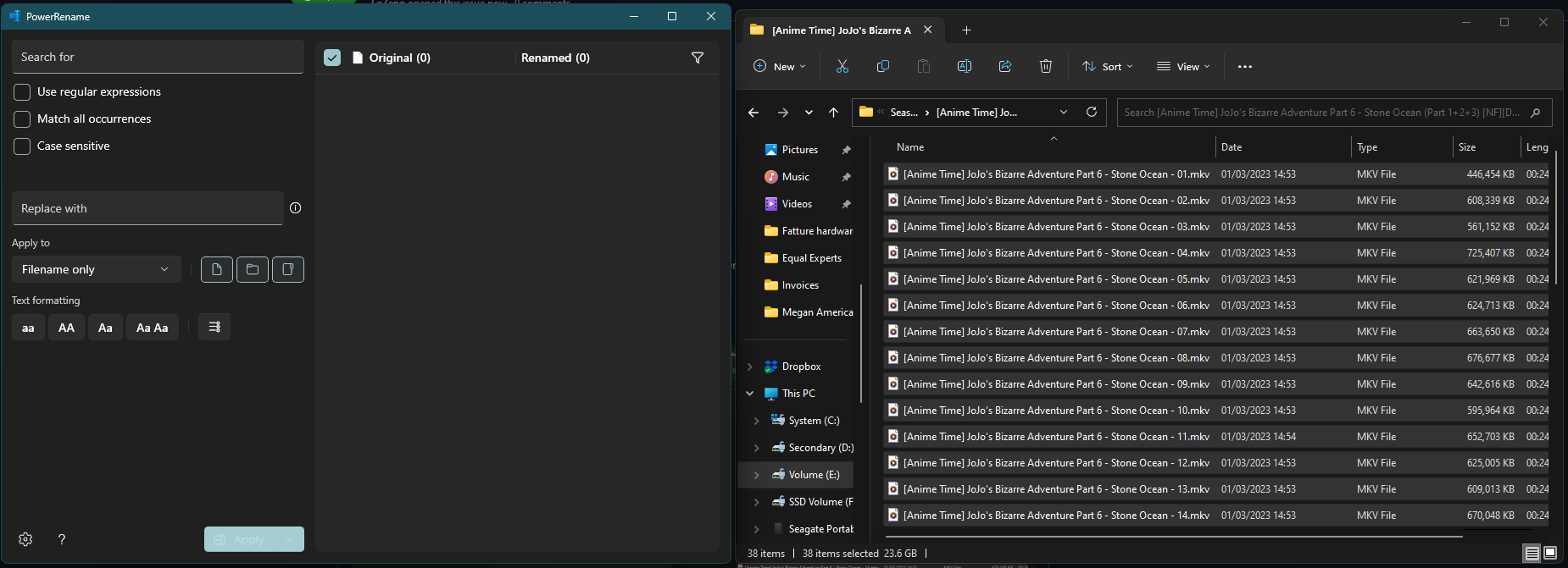 PowerRename not showing file names in window · Issue #24404 · microsoft/PowerToys · GitHub