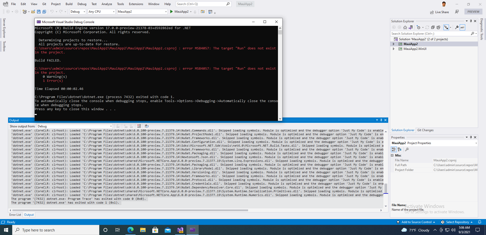 Lots Of Build Error When Creating Maui Blazor App Using Vs2022 File New Project Template · Issue