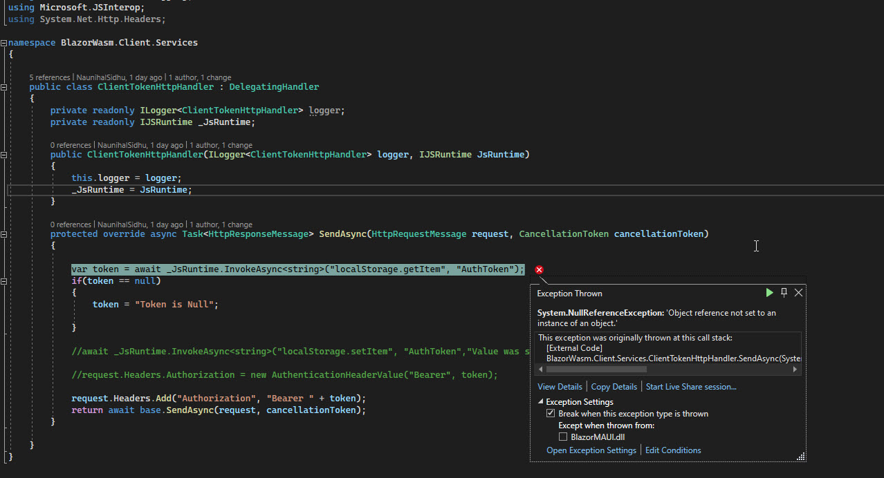 IJSRuntime throw error in MAUI Blazor Hybrid App · Issue #6176 · dotnet/maui · GitHub