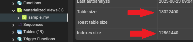 Materialized view size fields in "Statistics" not human-readable · Issue #6712 · pgadmin-org ...
