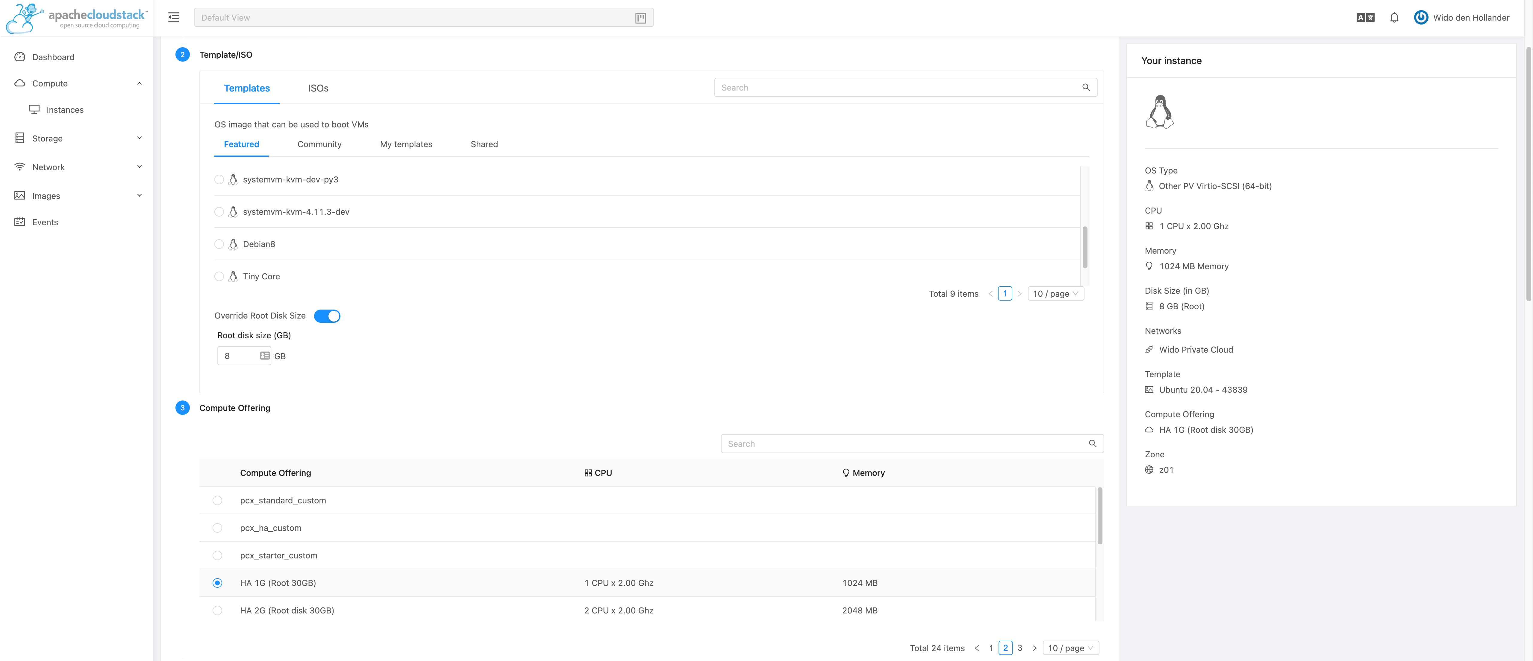 UI should not allow root disk size customization if Service Offering has a fixed size · Issue ...