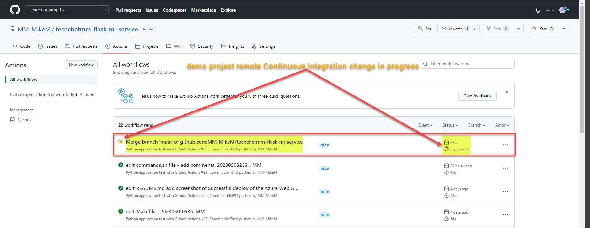 GitHub - MM-MikeM/techchefmm-flask-ml-service: TechChefMM demo flask machine learning service CI ...