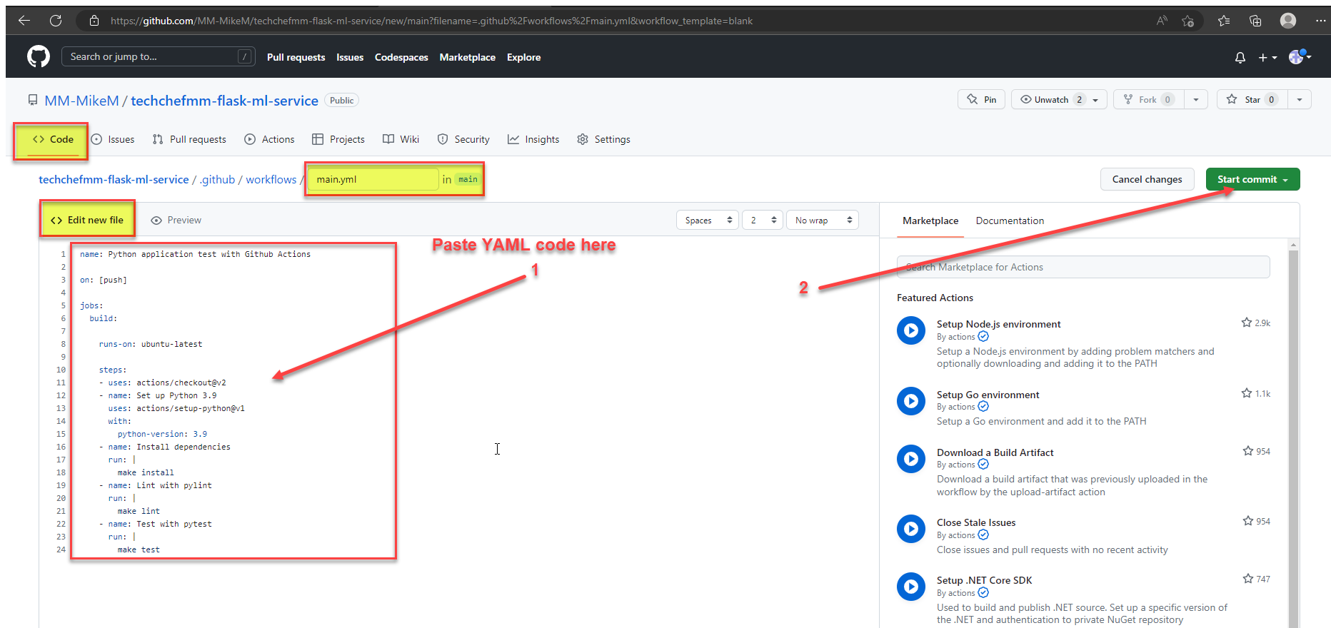 GitHub - MM-MikeM/techchefmm-flask-ml-service: TechChefMM demo flask machine learning service CI ...