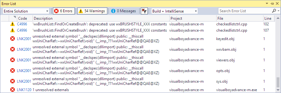 Visual Studio build failure · Issue #465 · visualboyadvance-m ...