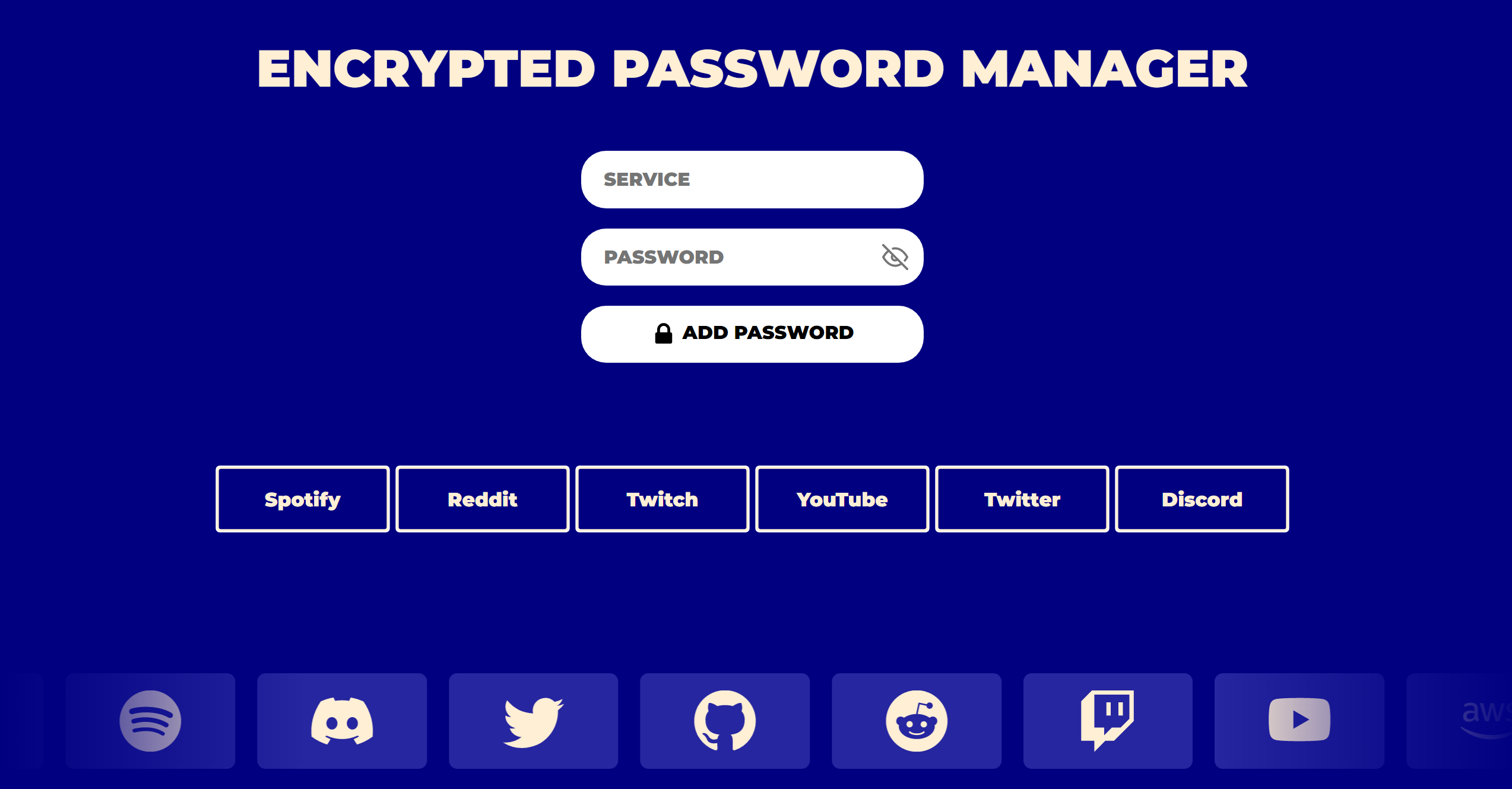 GitHub - michaelsouri/Encrypted-Password-Manager