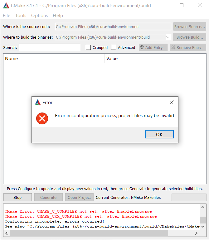 [4.5.0] Running Cura from Source on Windows - CMake Build Error · Issue #7580 · Ultimaker/Cura ...