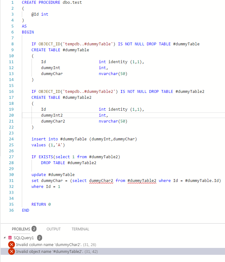 Feature Request: Add ability to parse SQL code in the query editor ...