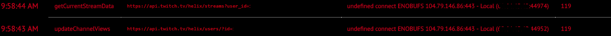 Undefined Connect Enobufs · Issue 1158 · Nodejshelp · Github