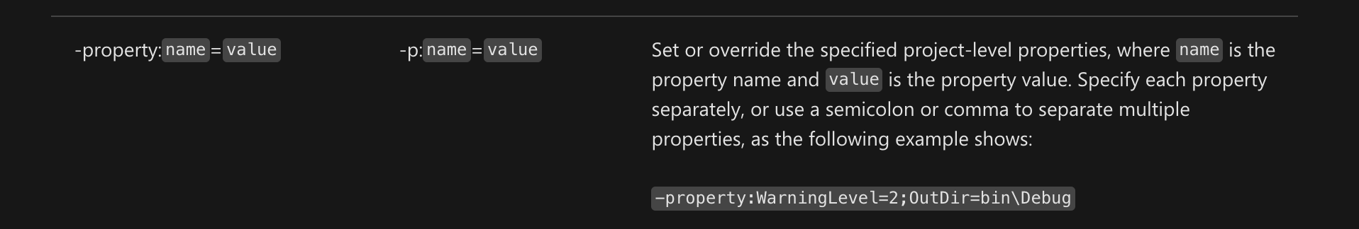 Build parameters are ignored · Issue #6458 · dotnet/msbuild · GitHub