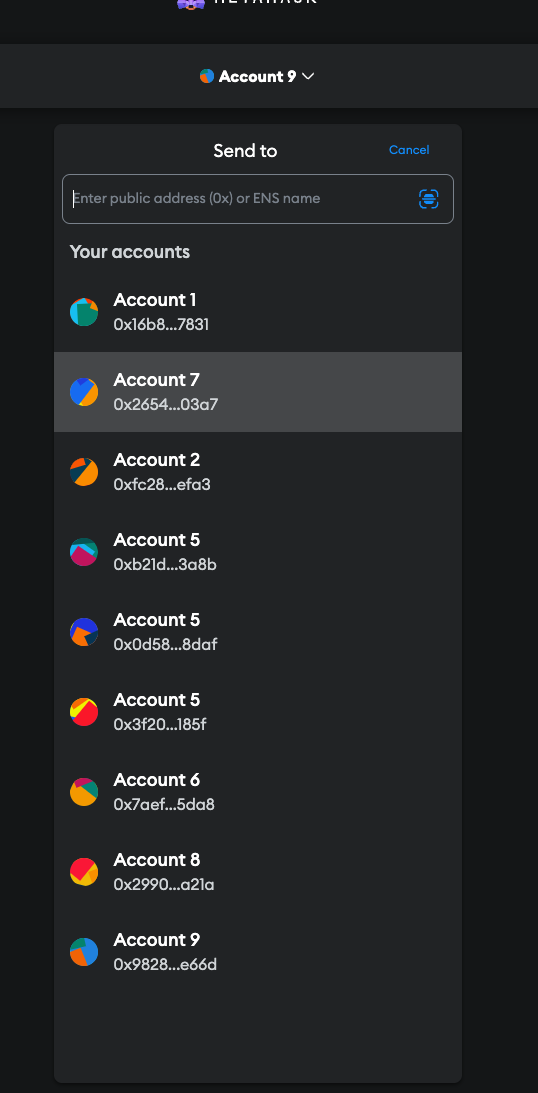 Account labels missing in send flow · Issue #20945 · MetaMask/metamask-extension · GitHub