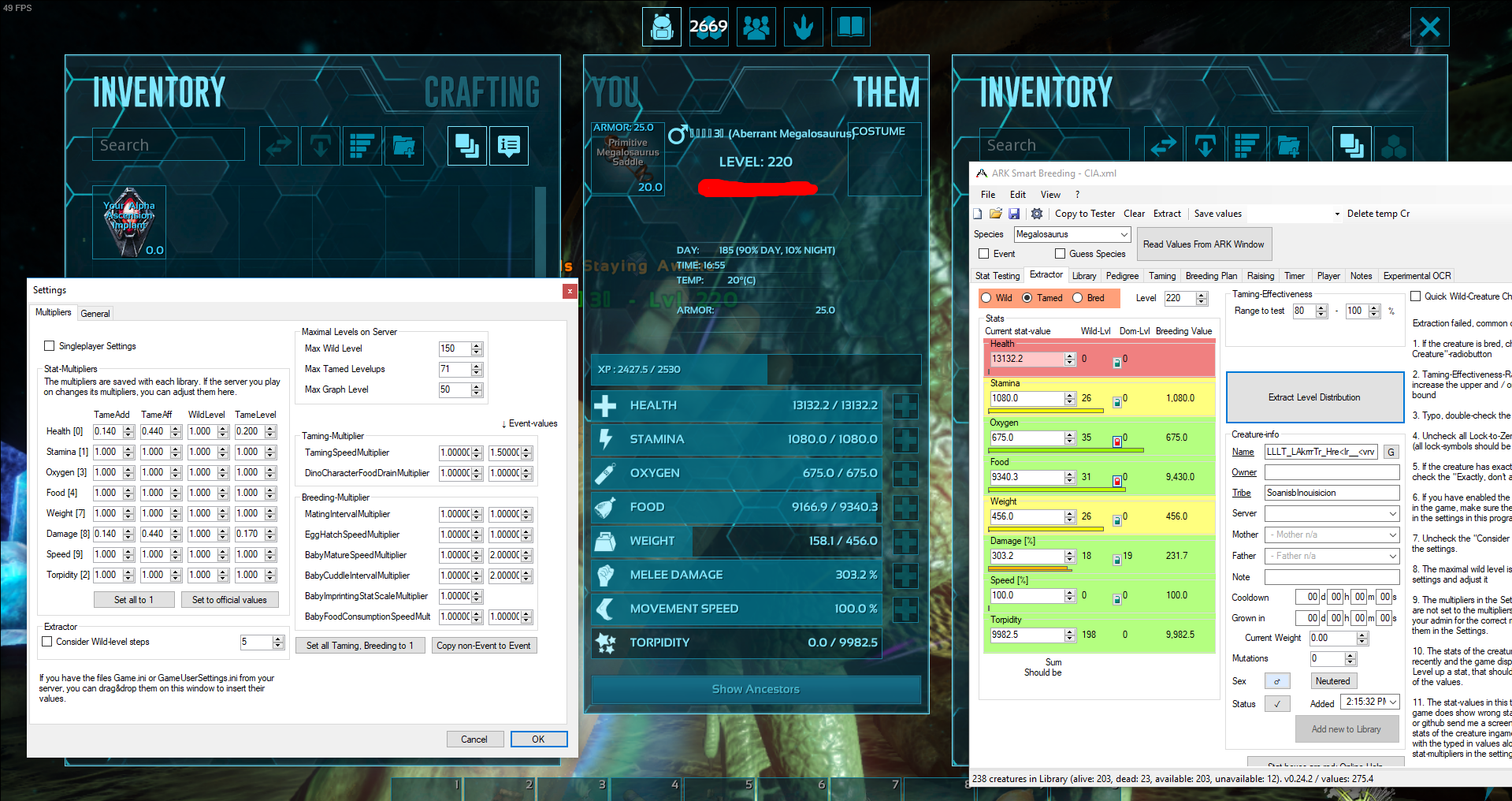 Megalosaurus (Aberration) Stat extraction fail · Issue #561 · cadon/ARKStatsExtractor · GitHub