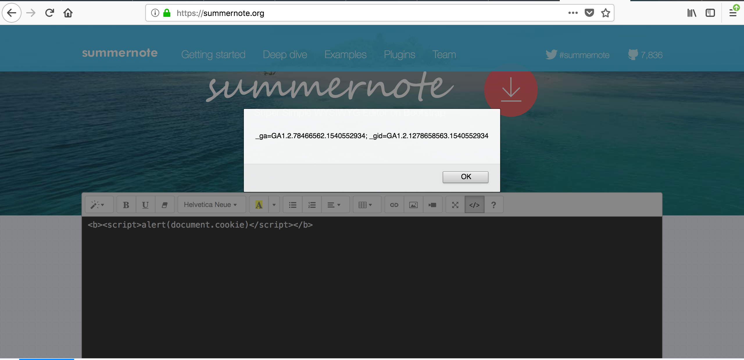 XSS on your platform · Issue #3000 · summernote/summernote · GitHub