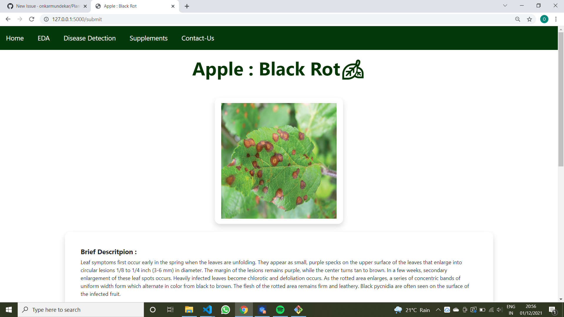 GitHub - onkarmundekar/Plant-Disease-Detection: AI Engine based Plant ...