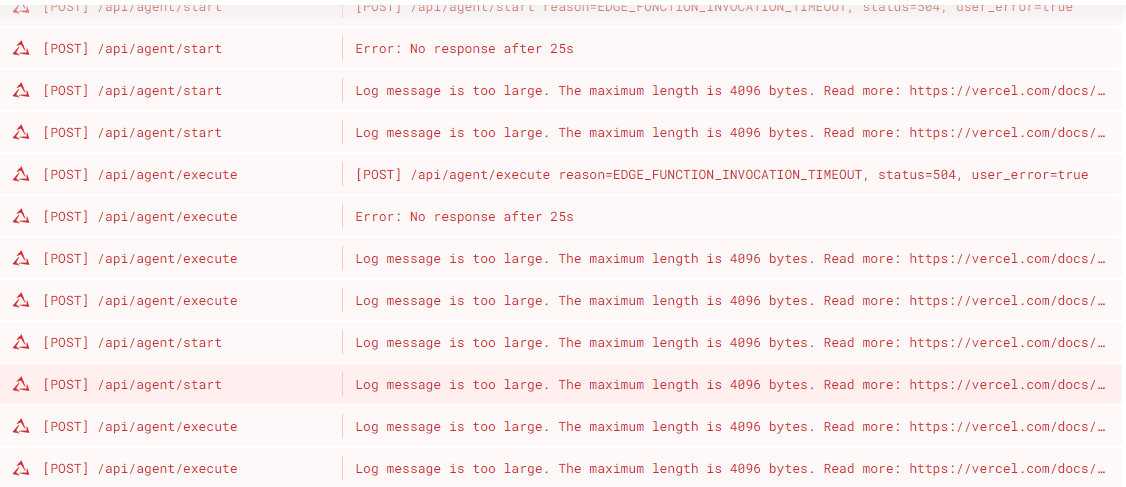 Vercel log 中一直出现log message 超过限额的提醒 · Issue #226 · ConnectAI-E/AutoGPT-Next-Web · GitHub