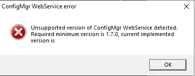 Unsupported version of WebService reported when running debug, but ...