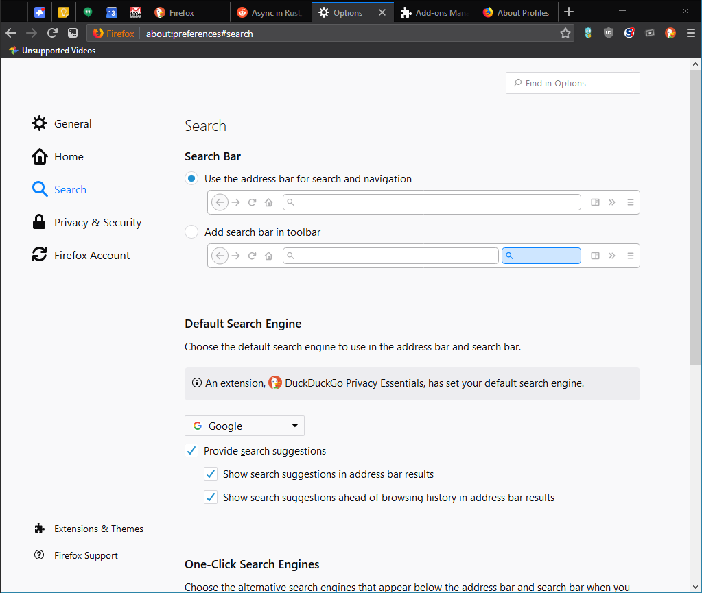 Nothing working in Firefox · Issue #355 · duckduckgo/duckduckgo-privacy ...
