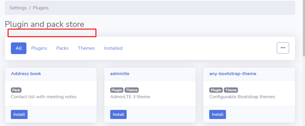 Feature: [settings/plugins] Add live search filter to plugins · Issue ...