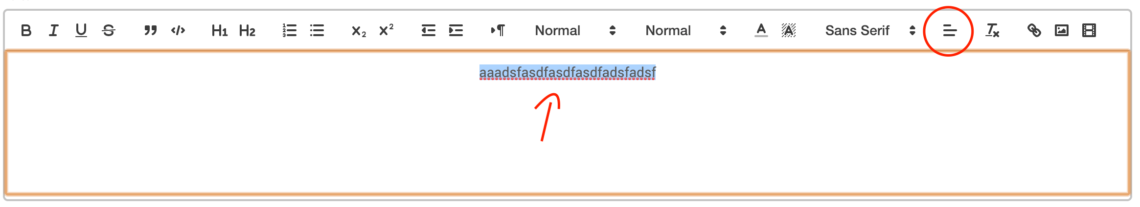 Text Alignment is aligned center and align left is not working · Issue ...