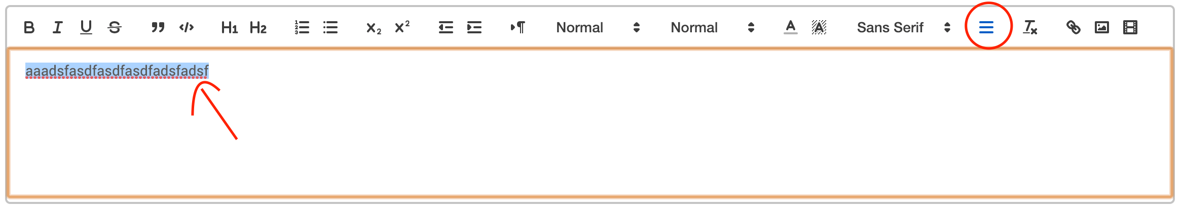 Text Alignment is aligned center and align left is not working · Issue ...