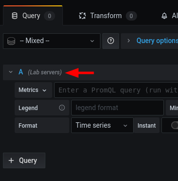 Data source name doesn't update in query editor when data source variable is used with mixed ...