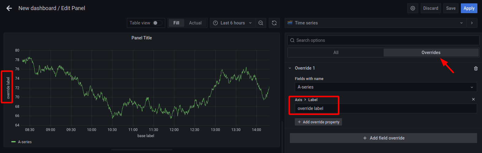 Axis label is displayed on both X and Y axes · Issue #45181 · grafana ...