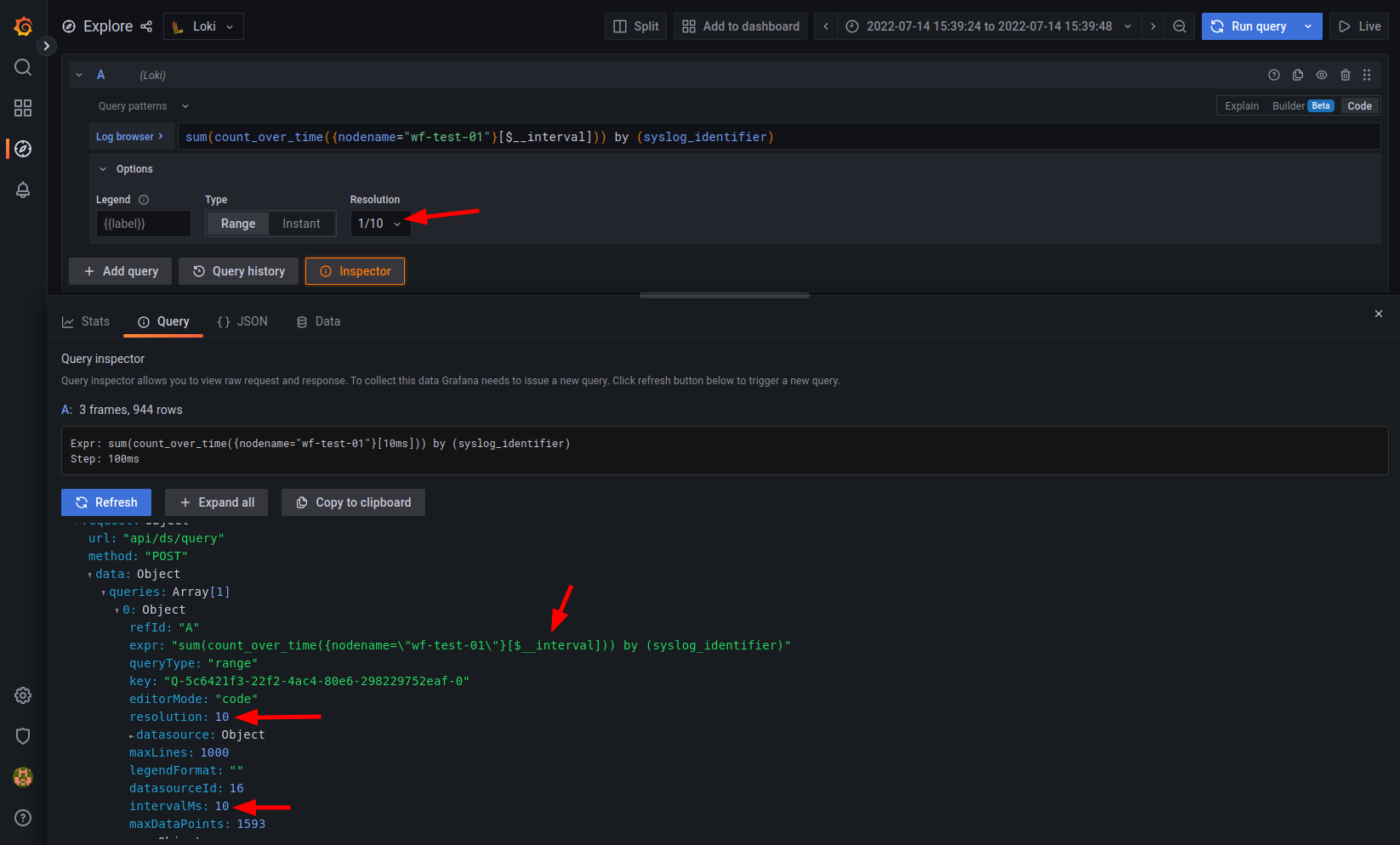 $__interval doesn't scale with Loki query resolution value · Issue #52290 · grafana/grafana · GitHub