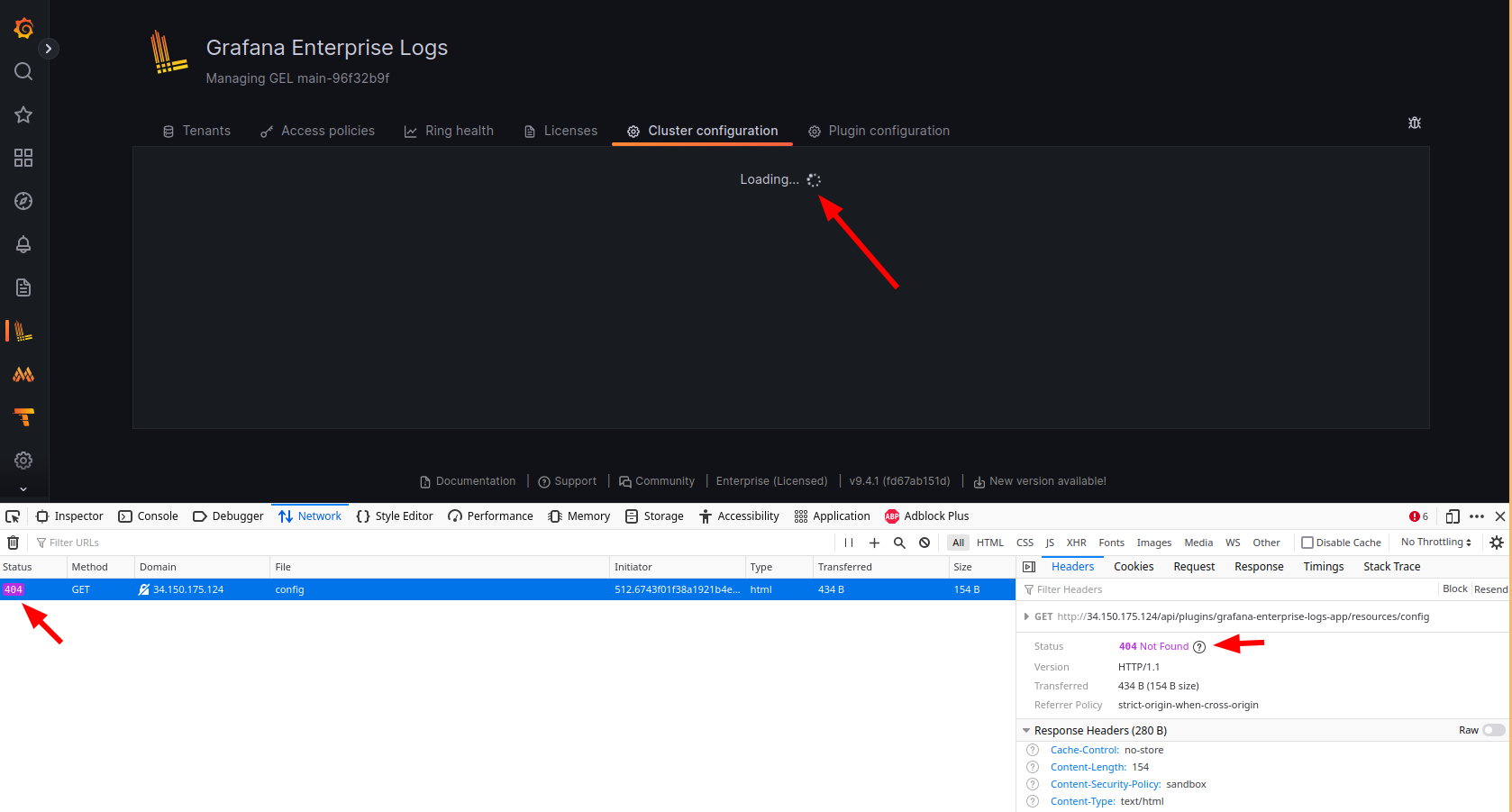 GEL Helm deployment is missing the /config and several rules management endpoints on the Nginx ...