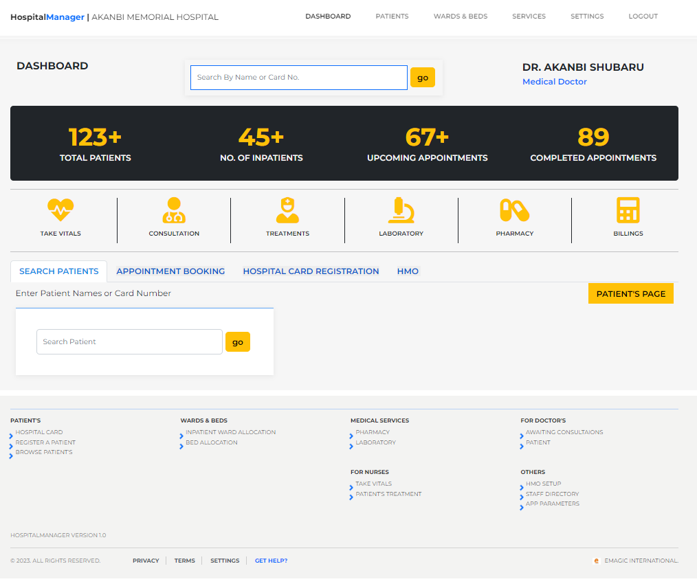 GitHub - iamyombo/emagic-hospitalapp