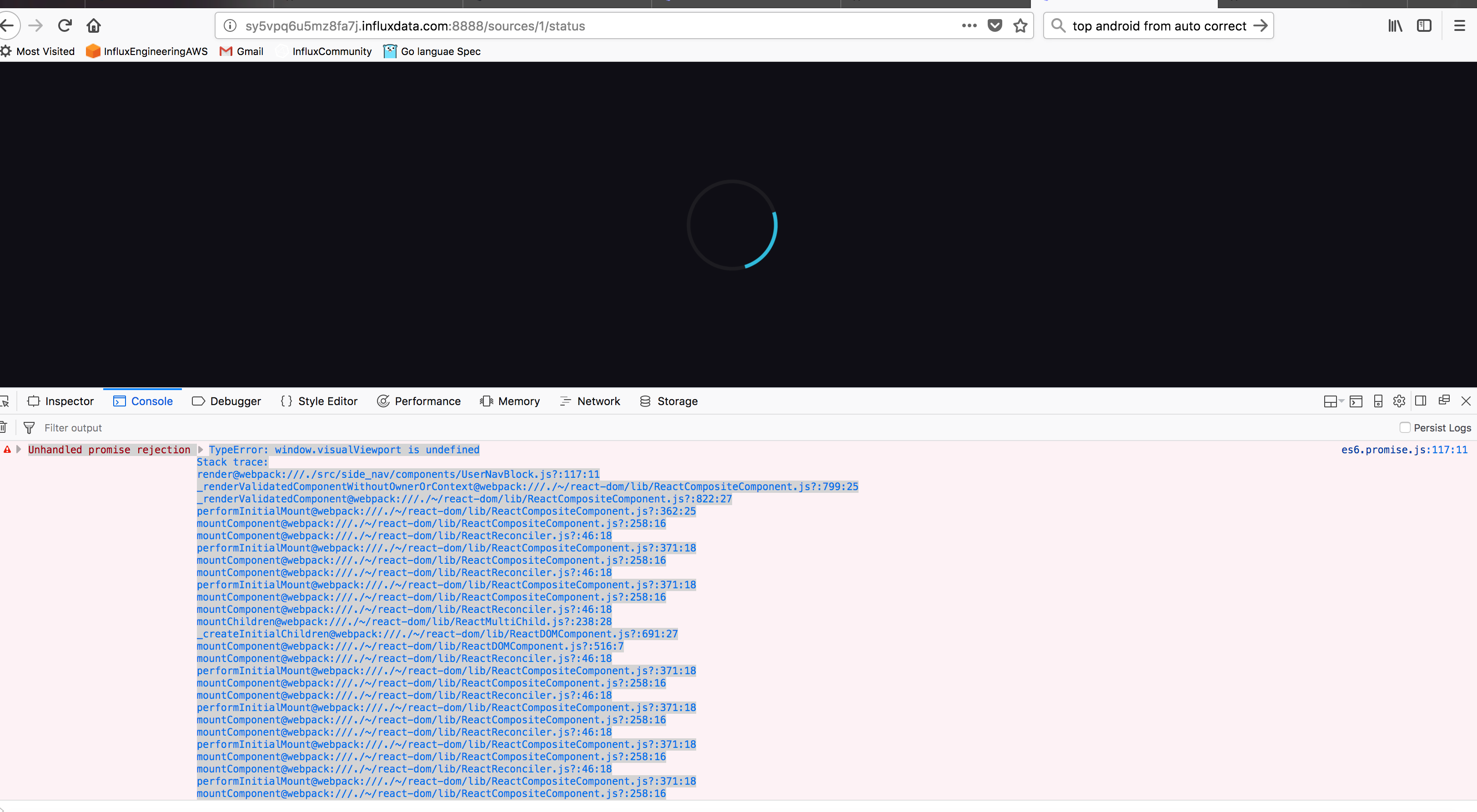 Can't log into Chronograf 1.4 with Firefox · Issue #2520 · influxdata/chronograf · GitHub