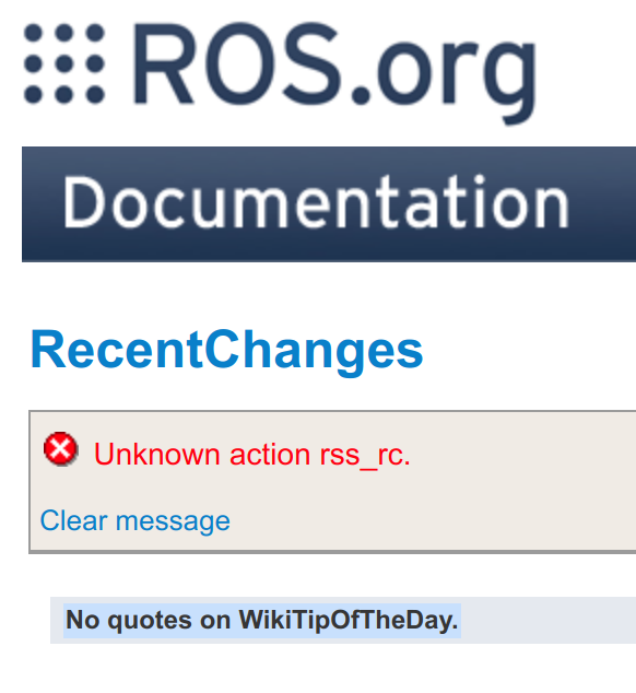 RSS for RecentChanges does not work · Issue #275 · ros-infrastructure ...