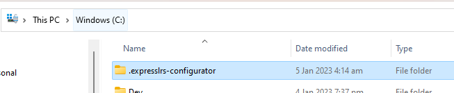 Configurator putting files in `C:\` on Windows · Issue #468 · ExpressLRS/ExpressLRS-Configurator ...