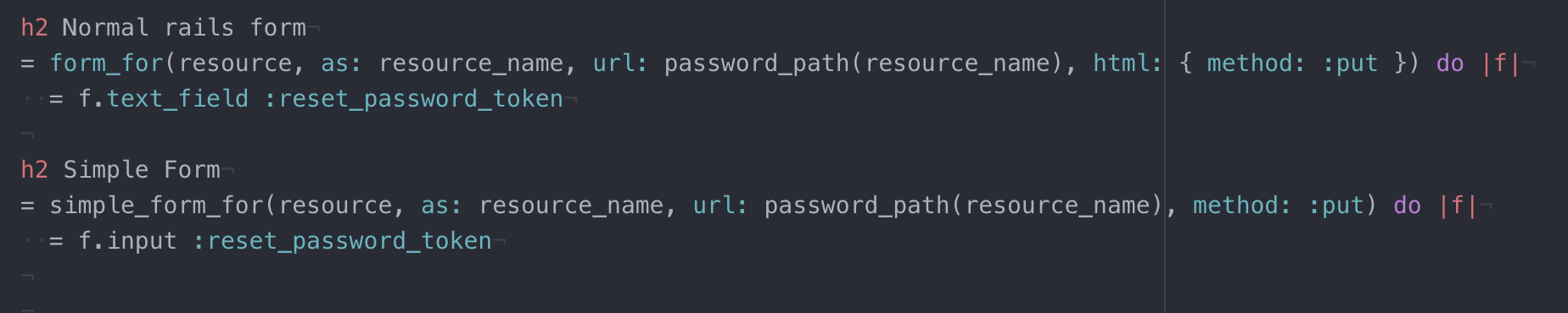 Simple Form Filtering Password Reset Token · Issue 1642 · Heartcombo Simple Form · Github