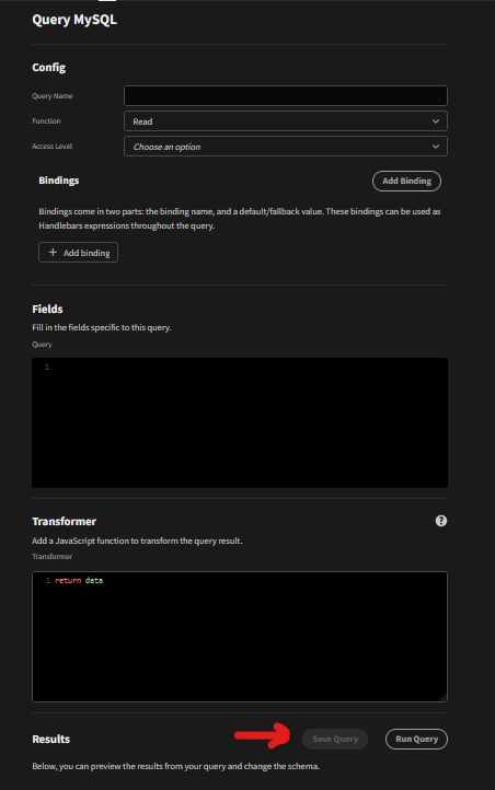 Save Query button: Show why it is disabled · Issue #8523 · Budibase/budibase · GitHub