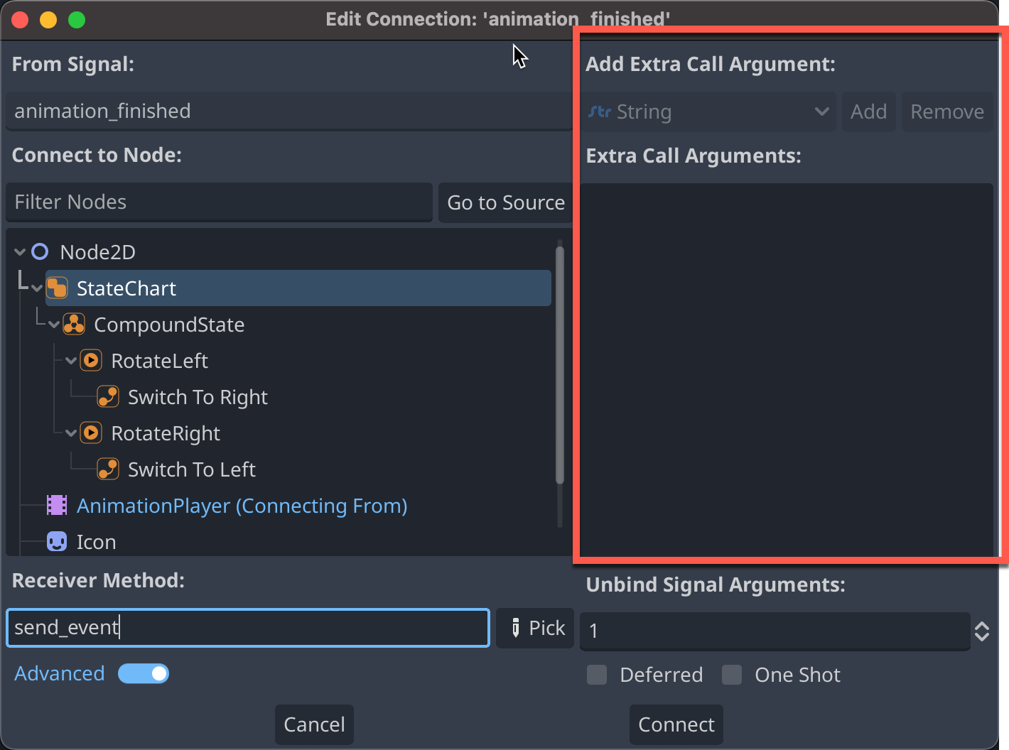 Allow To Unbind And Bind Parameters In The Signal Binding Dialog At The Same Time · Issue 7542