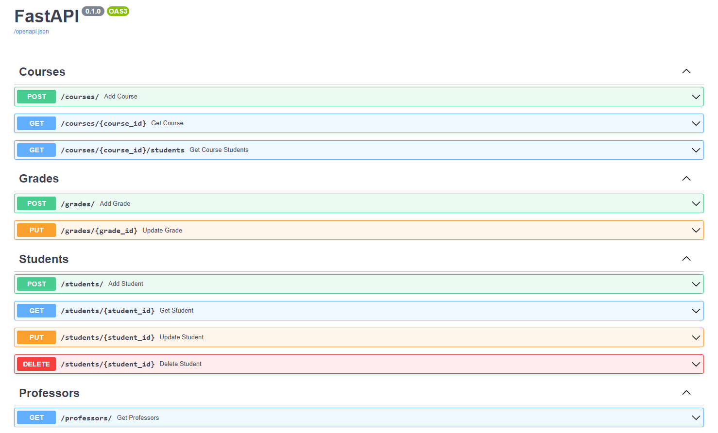 GitHub - skittree/university-api: Docker FastAPI University schemas + REST API app
