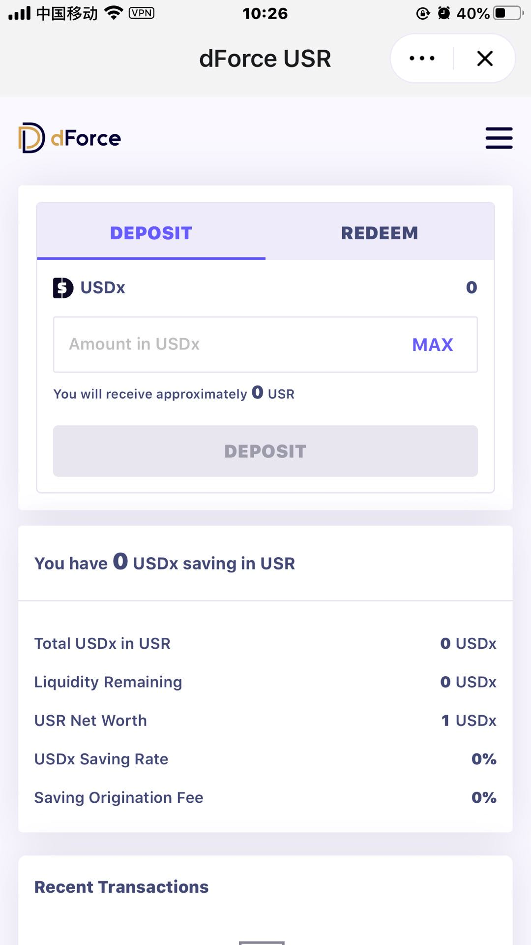 手机版没有获取到数据 · Issue #21 · dforce-network/USR · GitHub