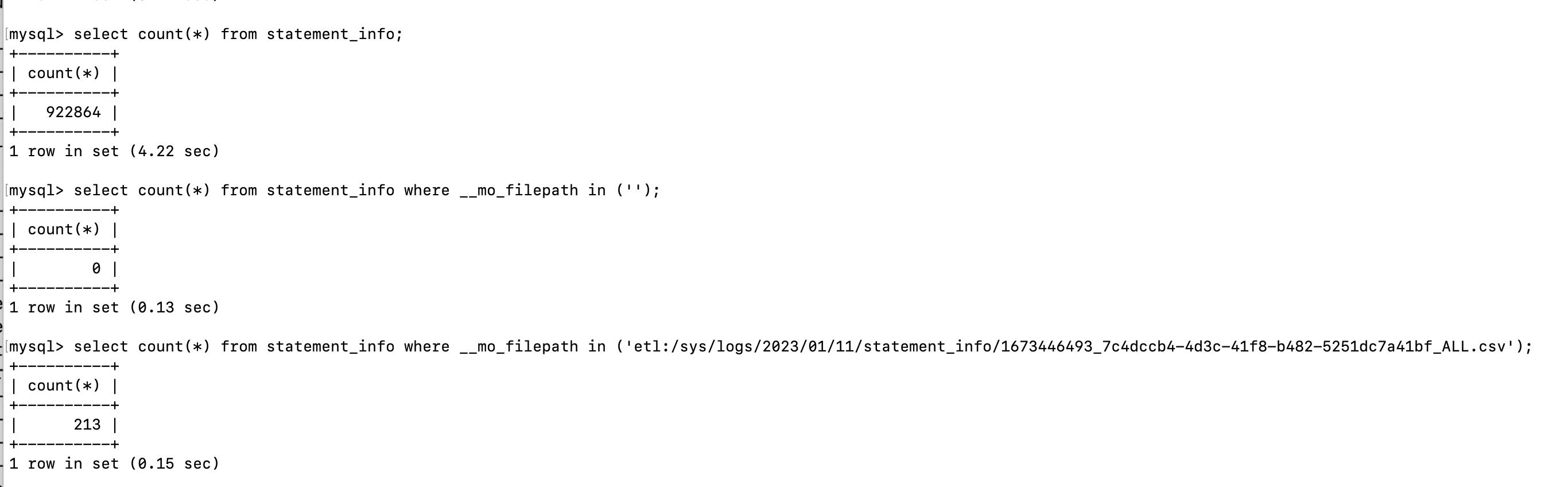 [bug] Performance Severely Degraded Performance When `select From External Table Where Xxx In
