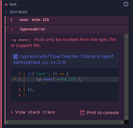 Error: "cy.task() must only be invoked from the spec file or support file" · Issue #667 ...