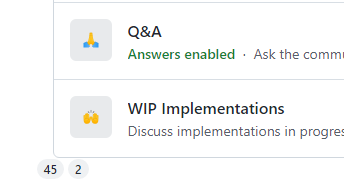 [GitHub Discussions] Undocumented numbers on Categories page · community · Discussion #7461 · GitHub
