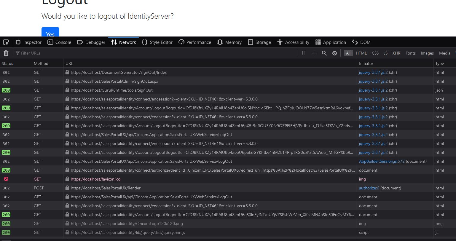 Logout working on Firefox but not Chrome · Issue #578 · DuendeSoftware/Support · GitHub