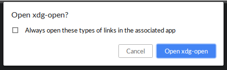 Prompt: "Open xdg-open?" for pinned tabs in Google Chrome · Issue #12226 · grafana/grafana · GitHub