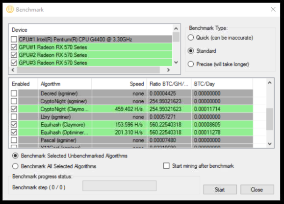 No pool specified for Decred! Ethereum-only mining mode is enabled ...