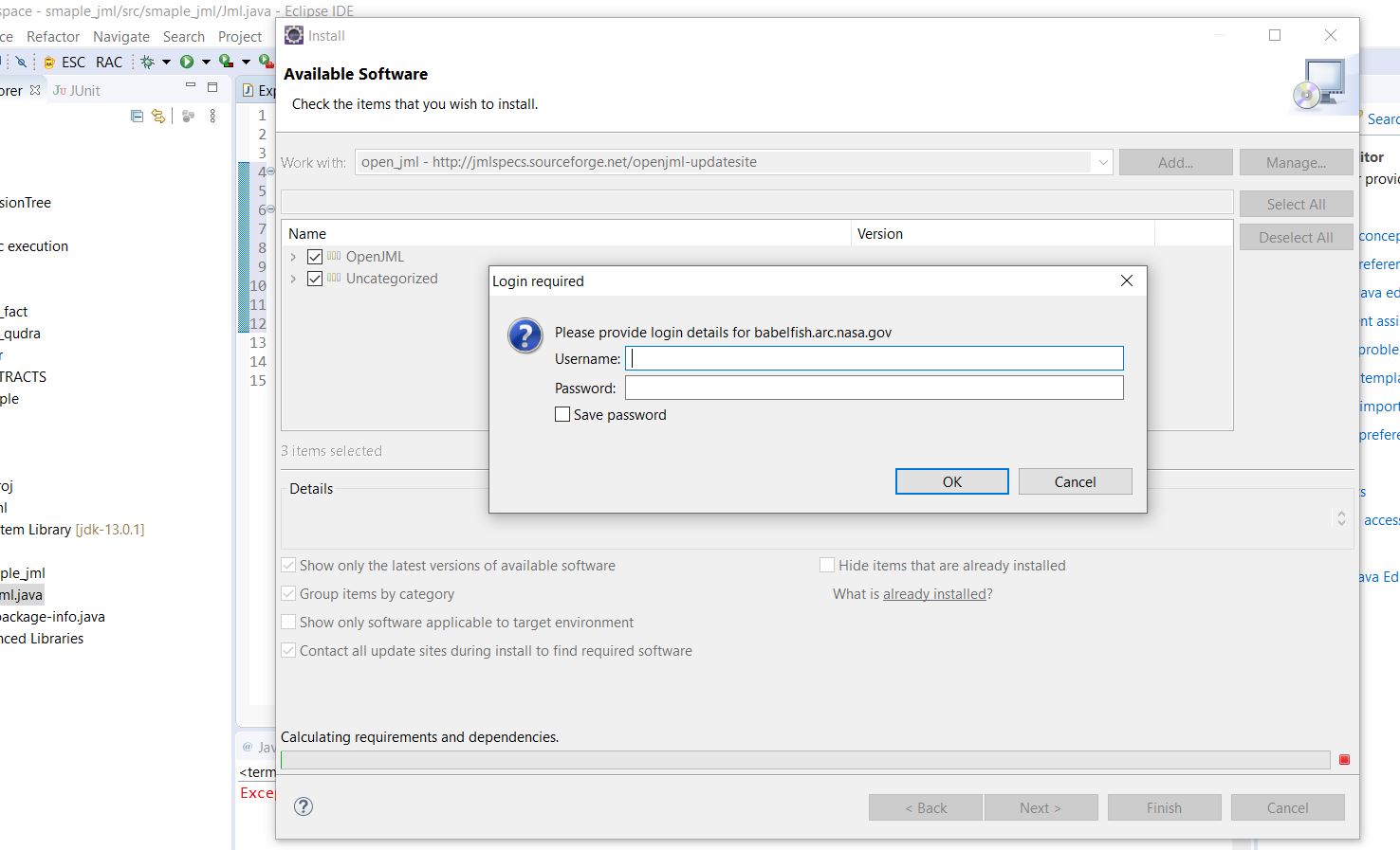 while i m updating eclipse ide with openJML its asking userid and password · Issue #692 ...