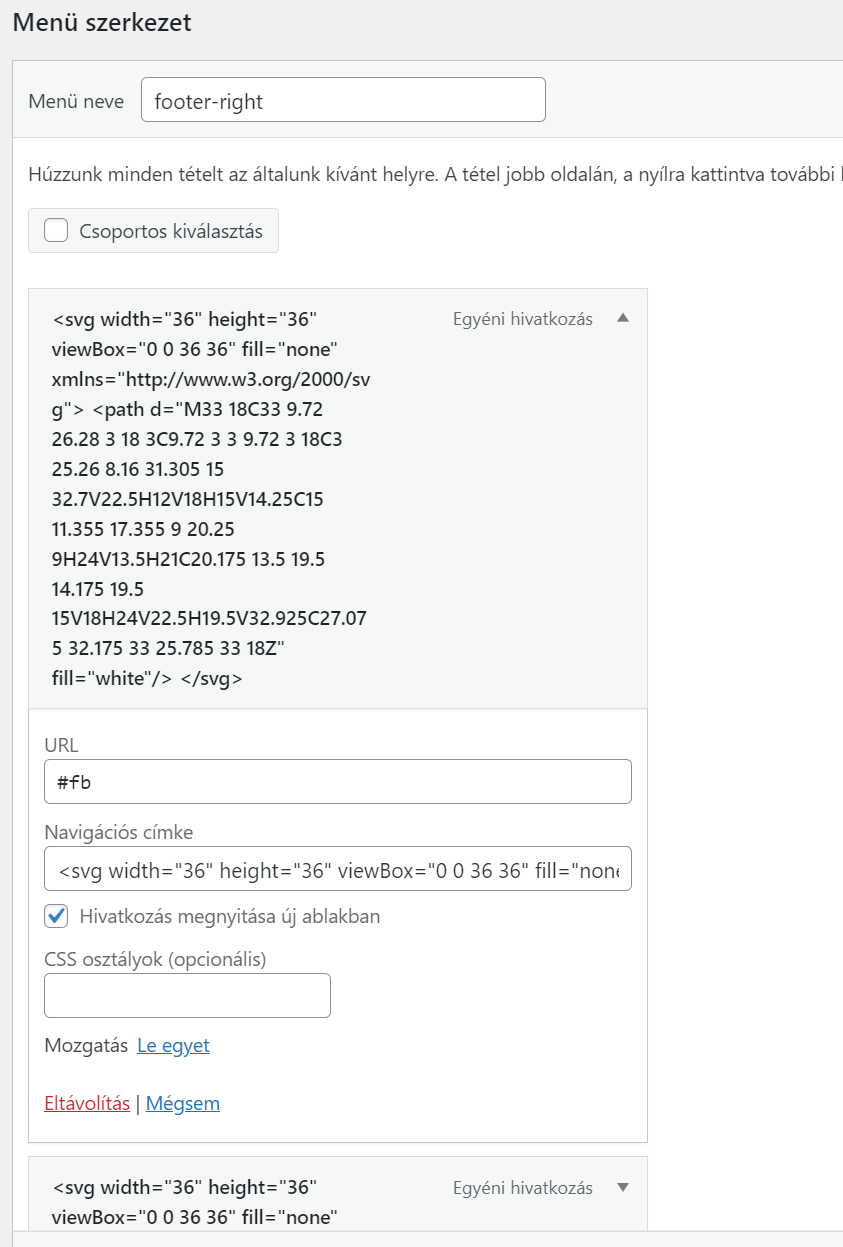 Navigation Menu With Svg Code Content Display In Page Content · Issue 47801 · Wordpress