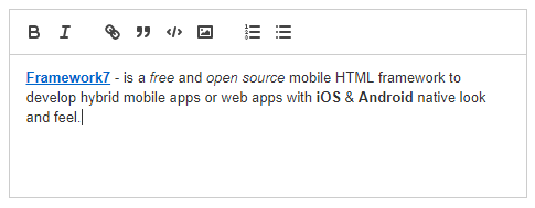 [v3] New Component WYSIWYG Editor · Issue #1876 · framework7io/framework7 · GitHub