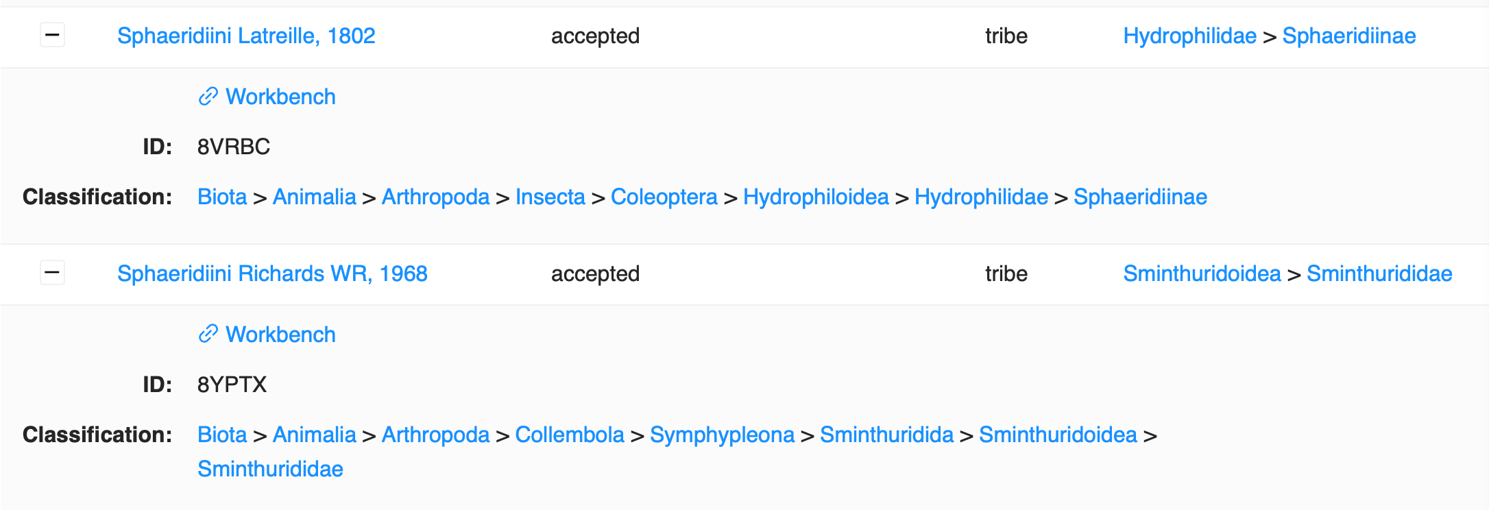 tribe Sphaeridiini exists twice · Issue #462 · CatalogueOfLife/data · GitHub