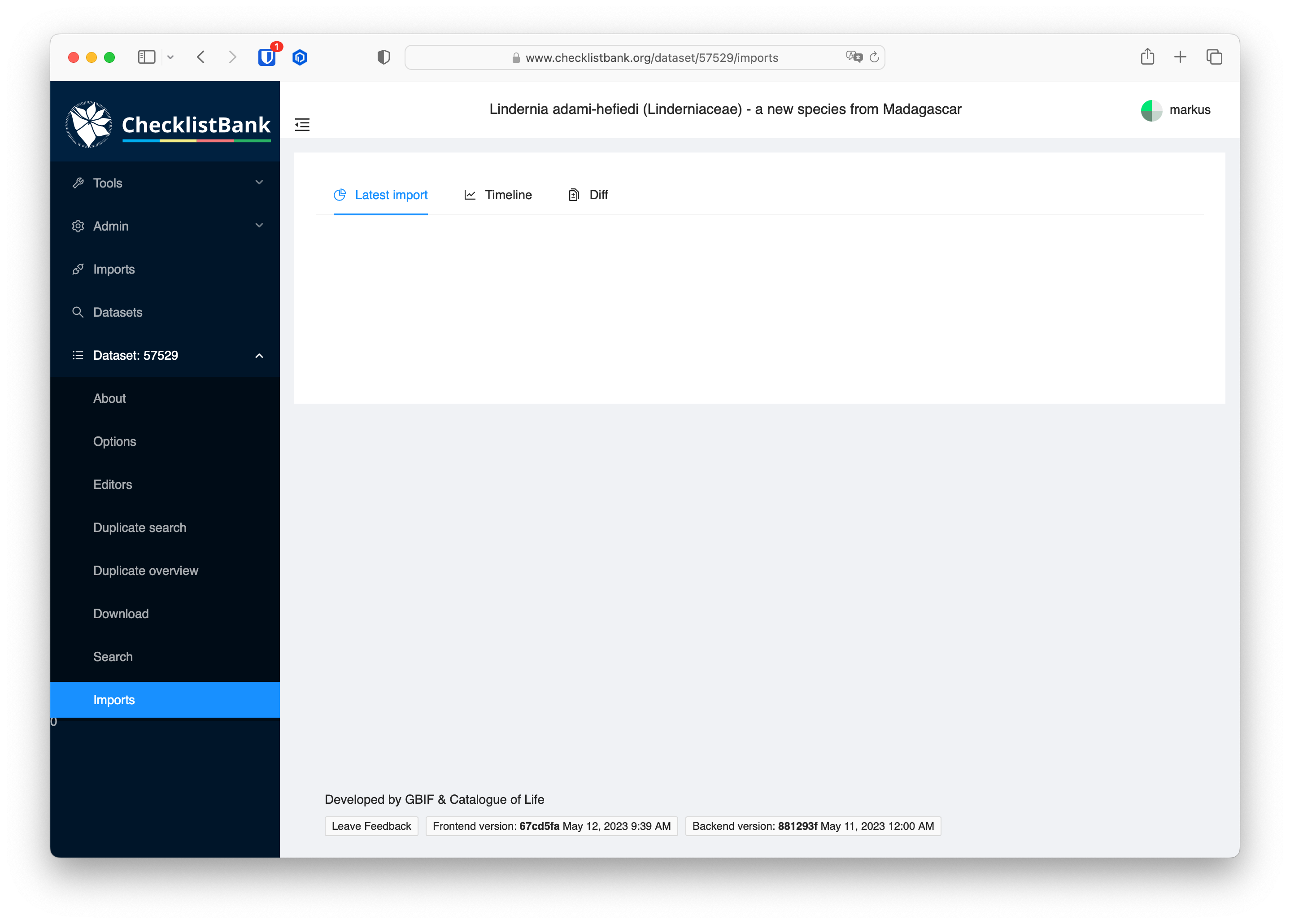Better explain metrics when no imports ever happened · Issue #1231 · CatalogueOfLife ...
